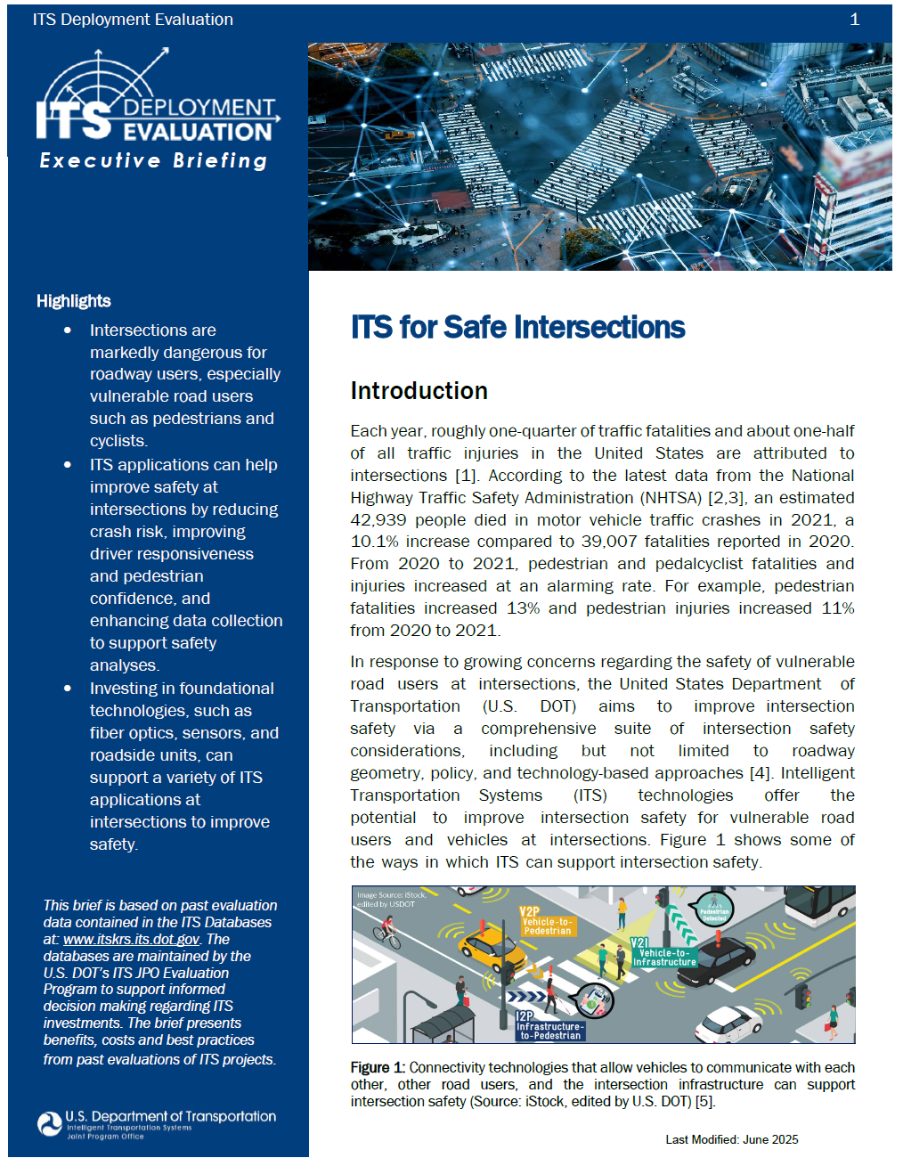 ITS for Safe Intersections | ITS Deployment Evaluation